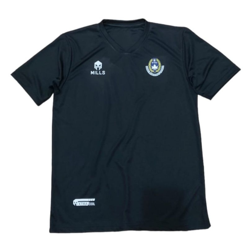Jual BAJU HARIAN abu tua KERAH HITAM (cod. mls - logo PSSI - belakang ...