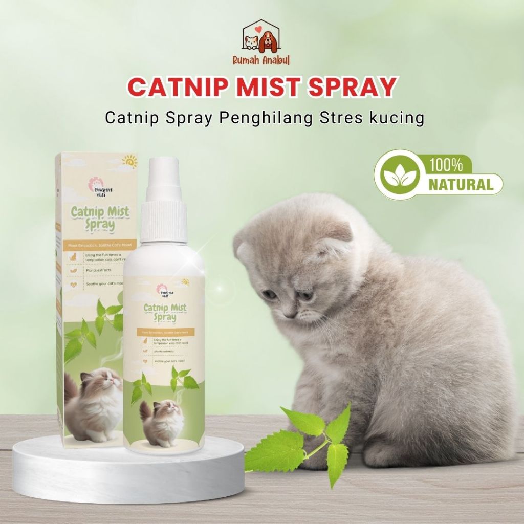 Jual Catnip Spray Penghilang Stress Untuk Kucing 120ml - Semprotan Natural Alami Anti Stress ...