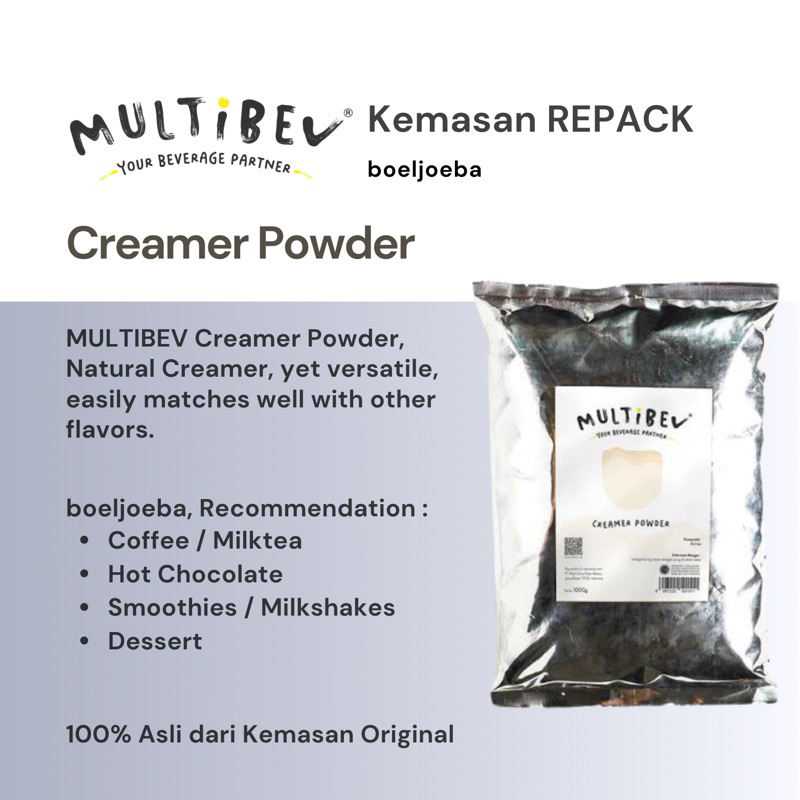 Jual Multibev Creamer Powder Repack [30, 50, 100] g | Shopee Indonesia