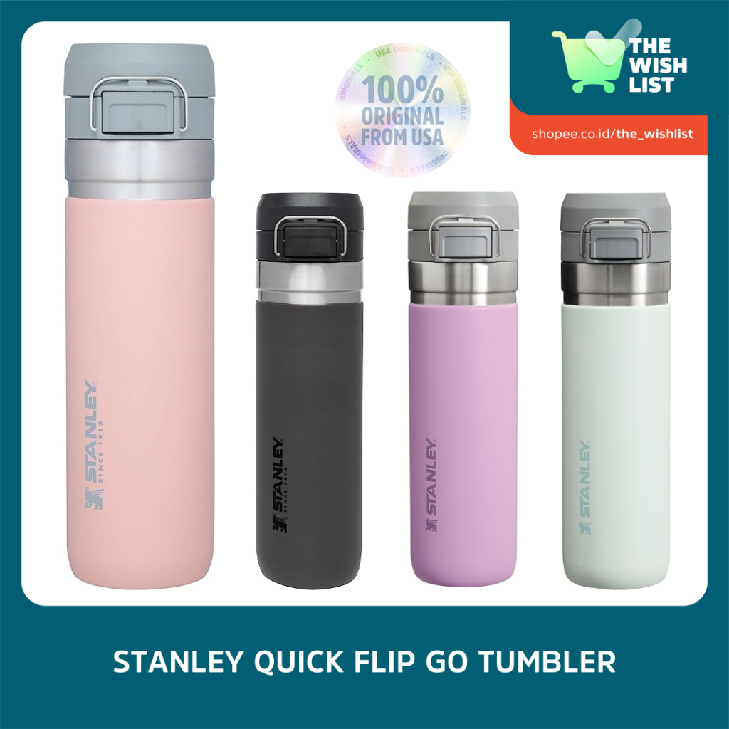 Jual Stanley Quick Flip GO Tumbler Quencher Iceflow Botol Minum Ori USA ...
