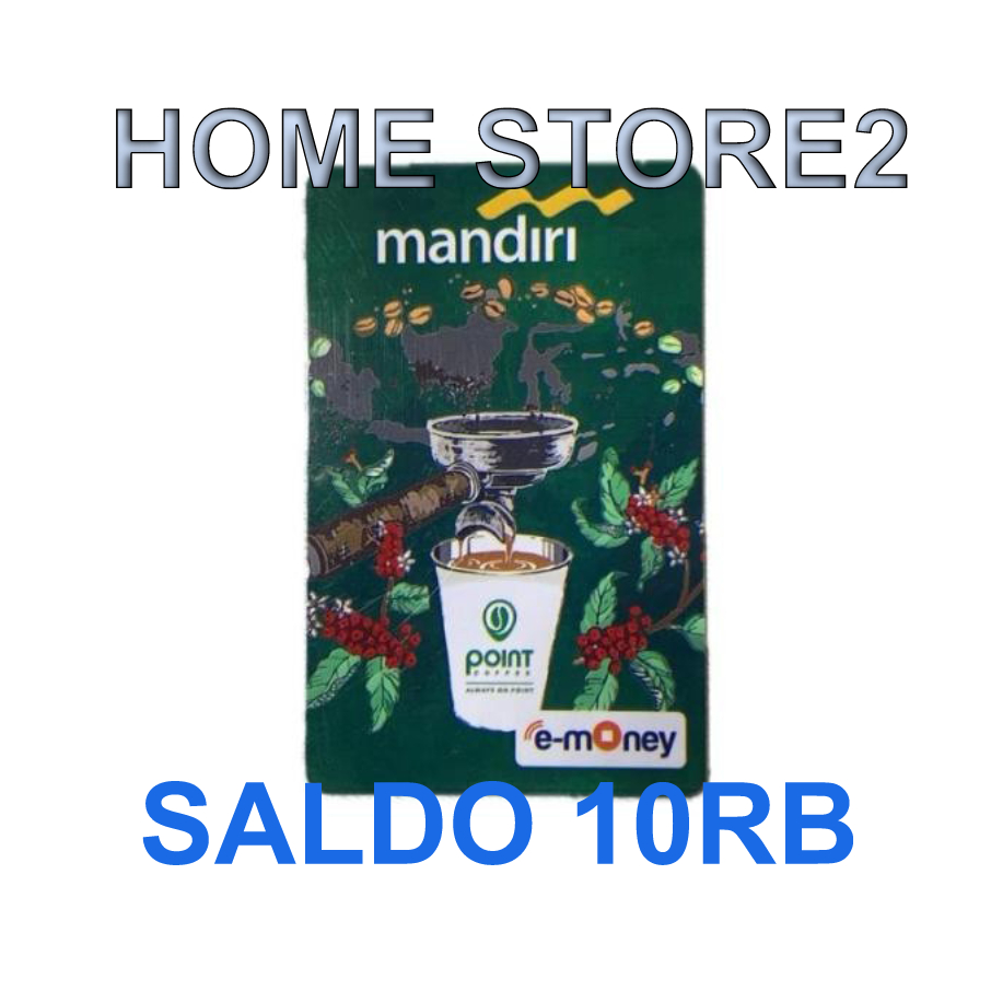 Jual KARTU EMONEY ETOLL CARD POINT COFFE SALDO 10K | Shopee Indonesia
