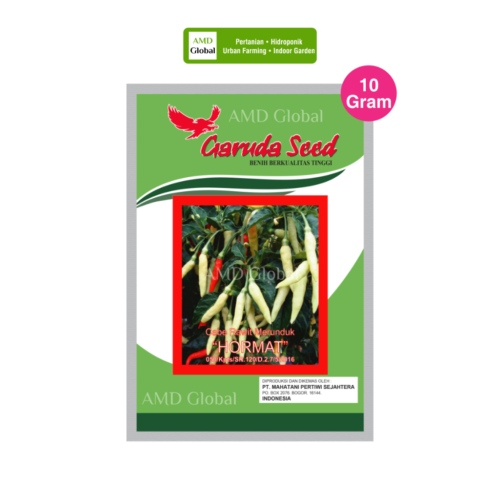 Jual Benih Cabe / Cabai Rawit Merunduk Hormat Garuda Seed Isi 10 Gram ...