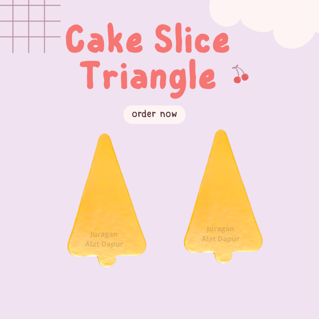 Jual Cake Slice Triangle / Cake Slice Segitiga Premium Tebal 2,5 - 3 mm ...