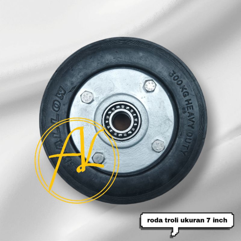 Jual roda troli 7 inch | roda troli karet swallow | roda lorry 7 ...