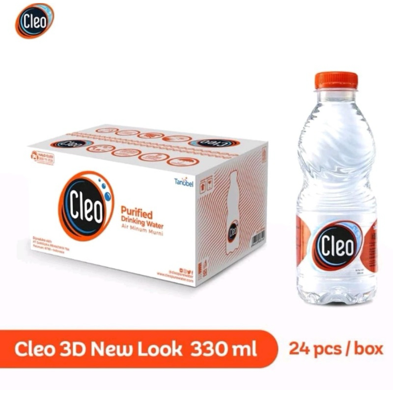 Jual Cleo 330ml-air minum cleo 330ml-cleo water 330ml-cleo 330 ml 1 dus ...