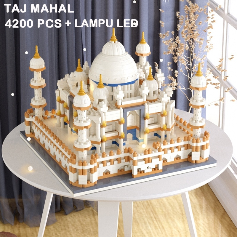 Jual Blok bangunan Taj Mahal / 4350PCS Minicraft Brick Block city-Induk ...