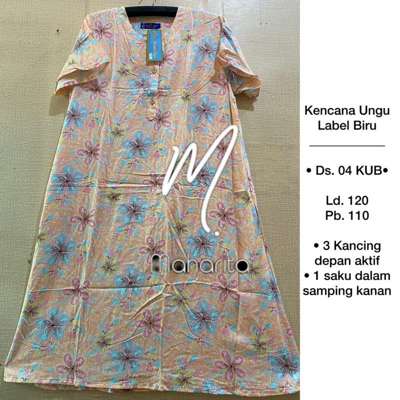 Jual DASTER IBU KENCANA UNGU LABEL BIRU - LD 120 PB 110 - KUB 04 ...