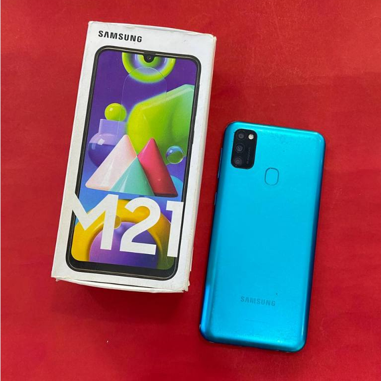 Jual SAMSUNG M21 4/64 GB SECOND HP BOX | Shopee Indonesia