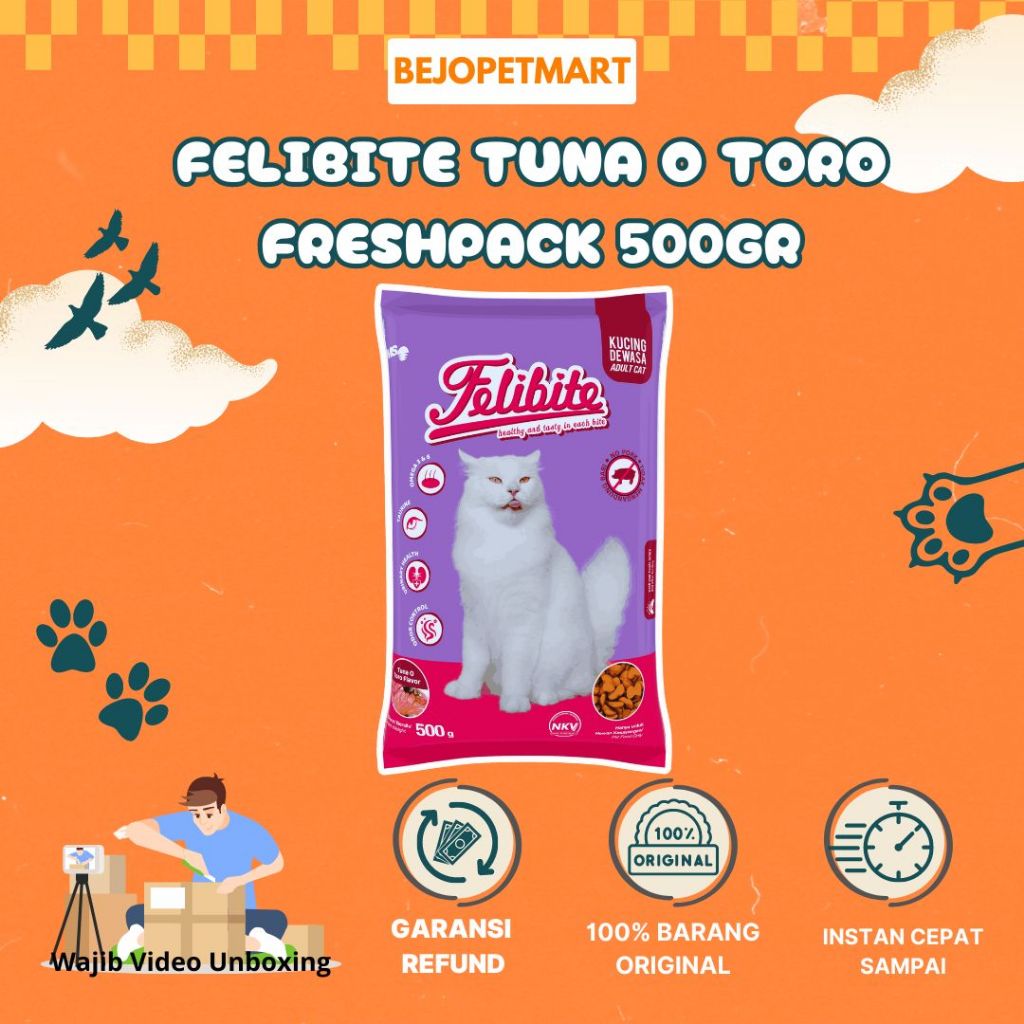 Jual Makanan Kucing - Felibite Tuna O Toro 500Gr | Shopee Indonesia