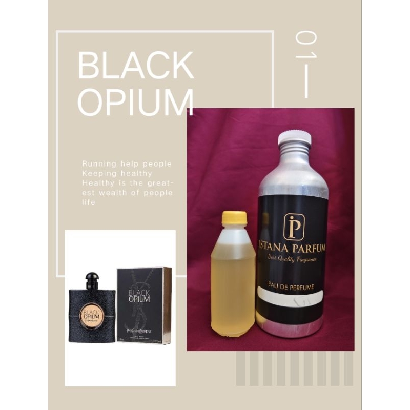 Jual BIBIT PARFUM BLACK OPIUM ORIGINAL 100ML / PARFUM BLACK OPIUM 100ML ...