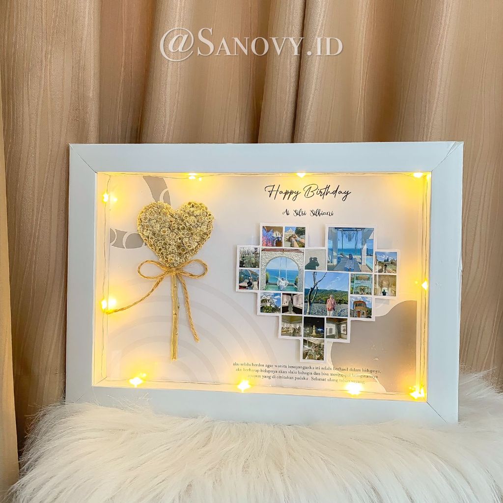 Jual 2130005 flower frame 3D | KADO PACAR | HADIAH WISUDA | PERNIKAHAN ...