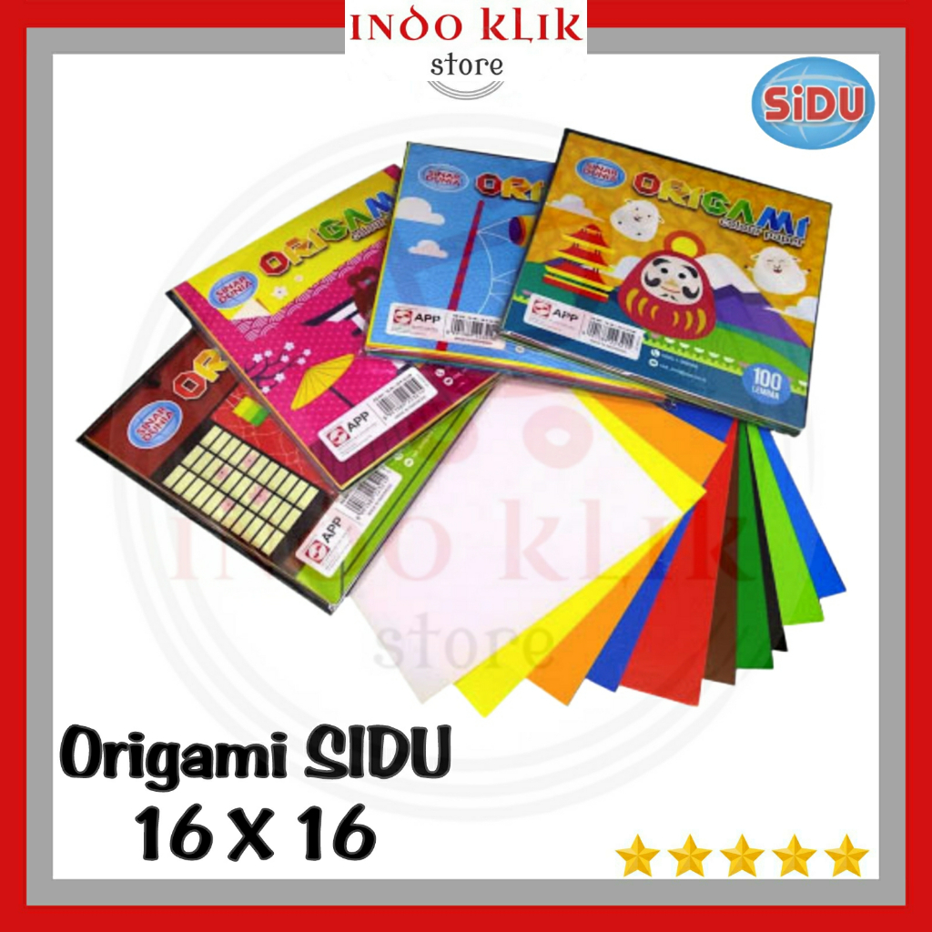 Jual Kertas Origami Sinar Dunia Ukuran Besar isi 100 Lembar / Kertas ...