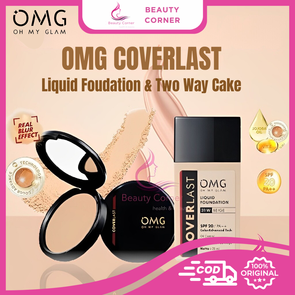 Jual OMG Bundle Duo Power Cover [ Foundation + Two Way Cake ] | Shopee ...