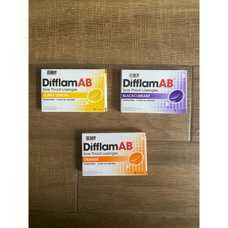 Jual ORIGINAL Difflam AB Sore Throat Lozenges 12 pcs | Shopee Indonesia