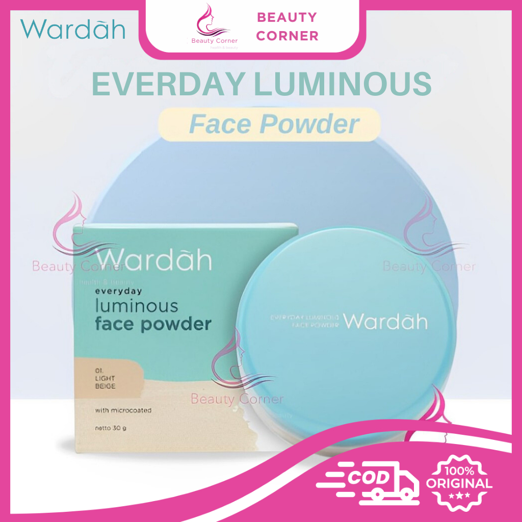 Jual Wardah Everyday Luminous Face Powder - Bedak Tabur - 30gr | Shopee ...