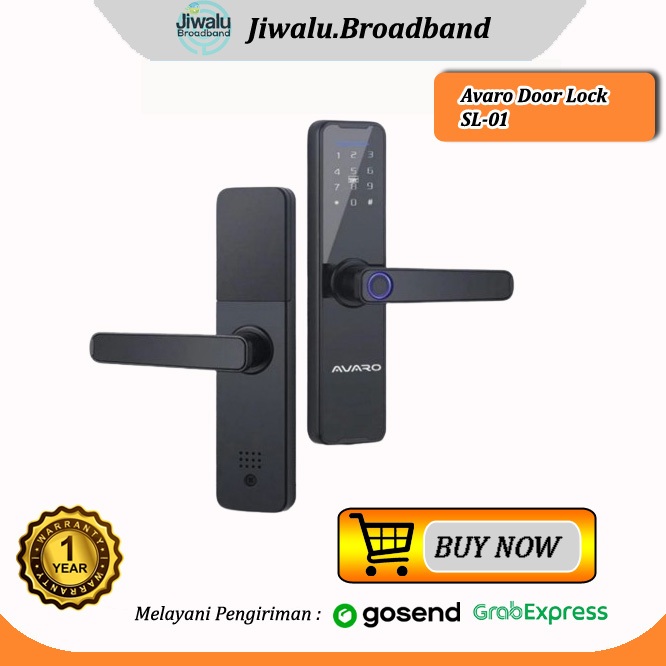 Jual AVARO Smart Door Lock Handle Kunci Pintu Fingerprint RFID PIN - SL01 | Shopee Indonesia