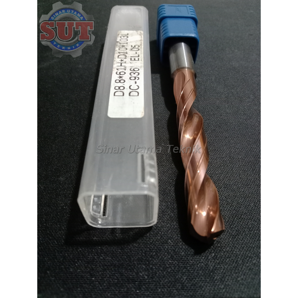 Jual Mata Bor 8.8 Carbide 55HRC Mata Bor 8mm Bor Besi Keras Bor bor ...