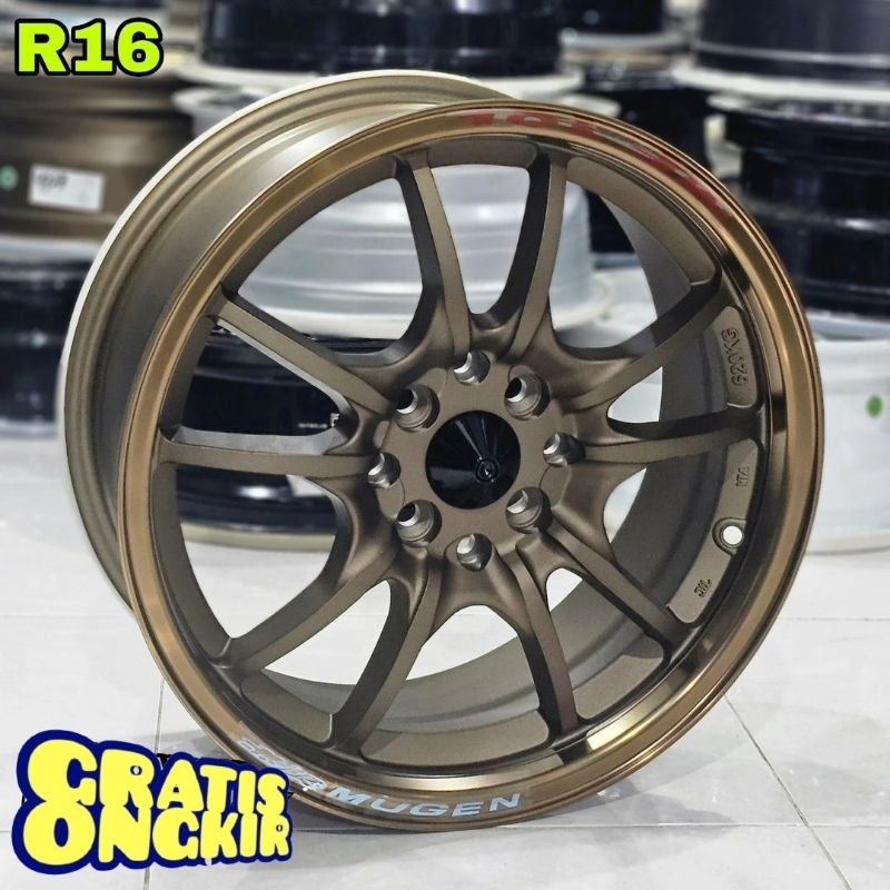 Jual velg racing mobil R16 MUGEN MF10 velg racing mobil ring 16 velg mobil Avanza Xenia Livina ...