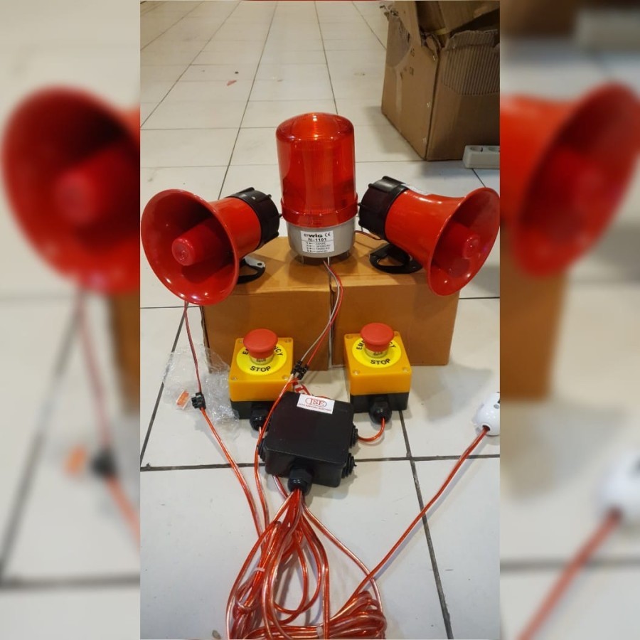 Jual Sirine Fire Alarm Double/ Alarm Kebakaran+2 toa 2 tombol puskesmas ...