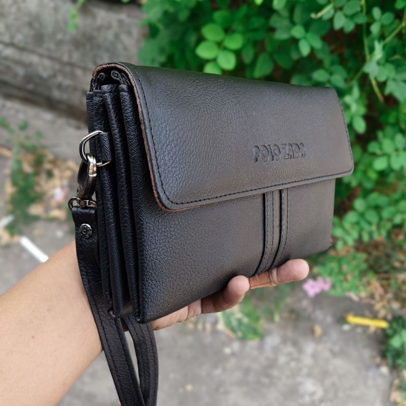 Jual HandBag Pria Original POLOZADA | Dompet Tangan Pria Kulit Sintetis ...