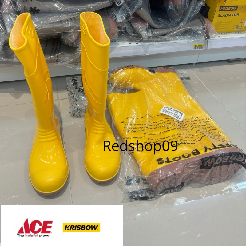 Jual safety boots toecap yellow k3L krisbow/sepatu boots/sepatu ...
