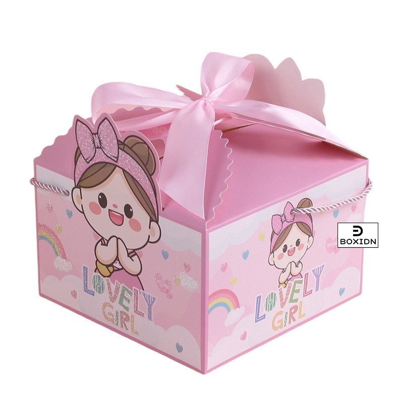 Jual 23x23cm Large Box Souvenir Ulang Tahun Anak Goodie Bag Snack Ultah ...
