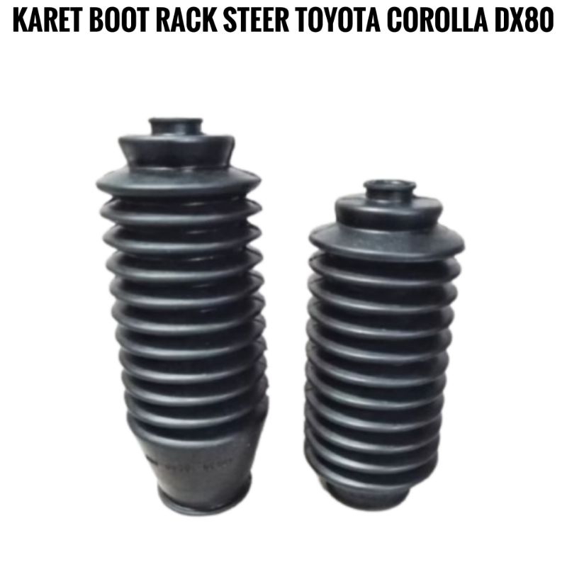 Jual karet boot rack stir steering rack end toyota corolla dX 80 ...