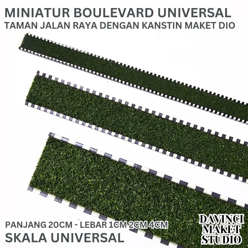 Jual Miniatur Boulevard Taman Tengah Jalan Raya Dengan Kanstin Maket ...