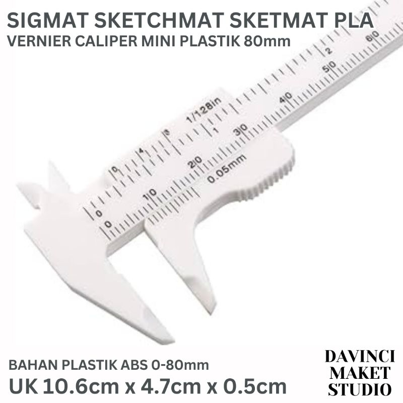 Jual Sketchmat Mini ABS PLA Putih 80mm Jangka Sorong - Sketmat Skatmat ...