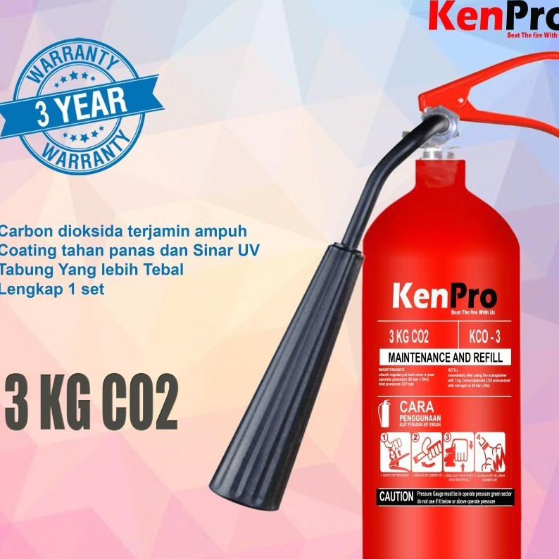 Jual APAR KARBON DIOKSIDA (CO2) 3 KG KENPRO | Shopee Indonesia