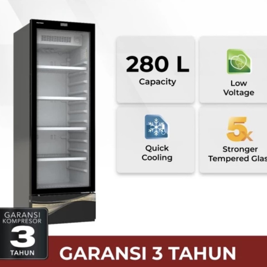 Jual SHOWCASE POLYTRON SCN 238X NO FROST /SCN 288 | Shopee Indonesia