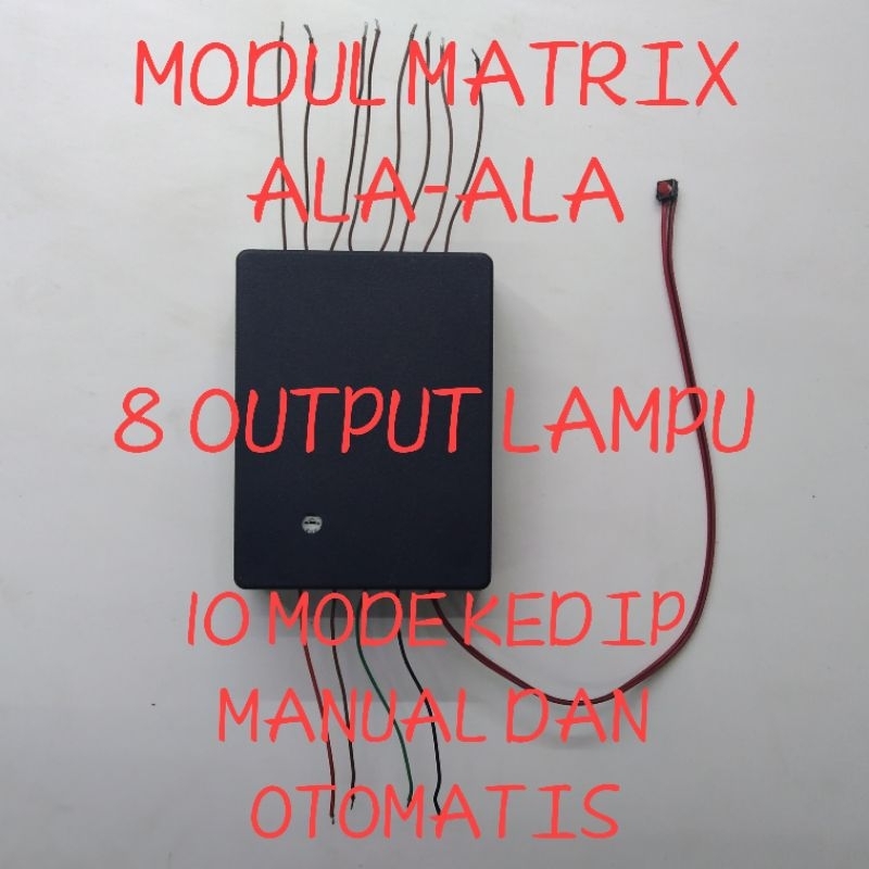 Jual MODUL MATRIX ALA ALA 8 OUTPUT LAMPU 10 MODE KEDIP MANUAL DAN ...