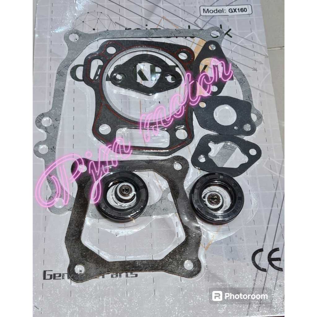 Jual Gx160 Paking Komplit Full set Gasket Packing Set Mesin Pengerak Genset Ec 2500 3000 4000 ...