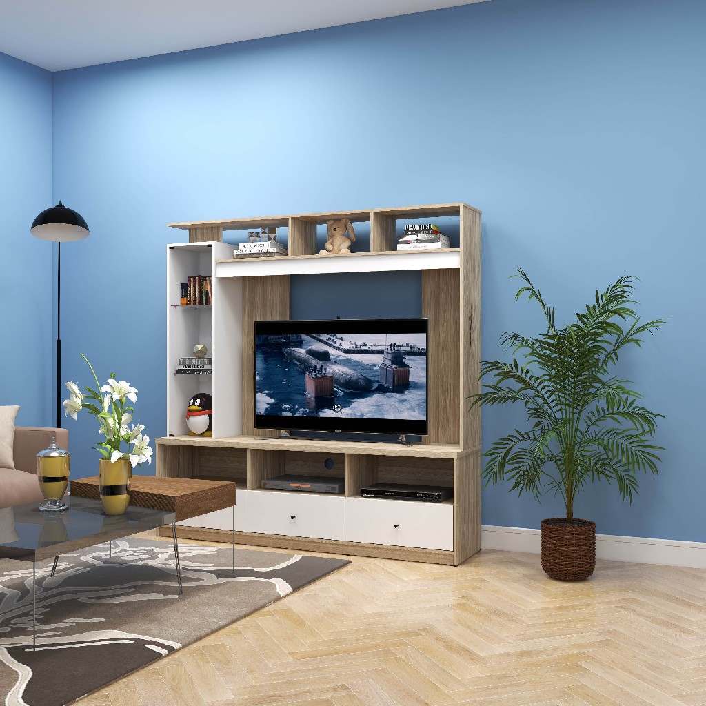 Jual SUPER Rak TV / Home Display Unit / Wall Unit / Meja Audio Video WU ...