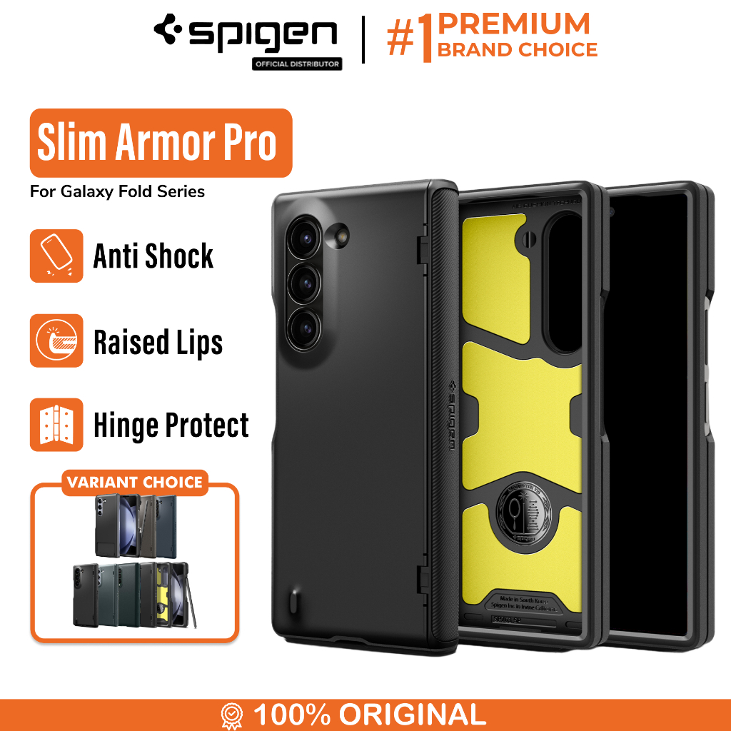 Jual Case Samsung Galaxy Z Fold 6 5 4 3 Spigen Slim Armor Pro Anti Shock Hinge Protection Cover ...