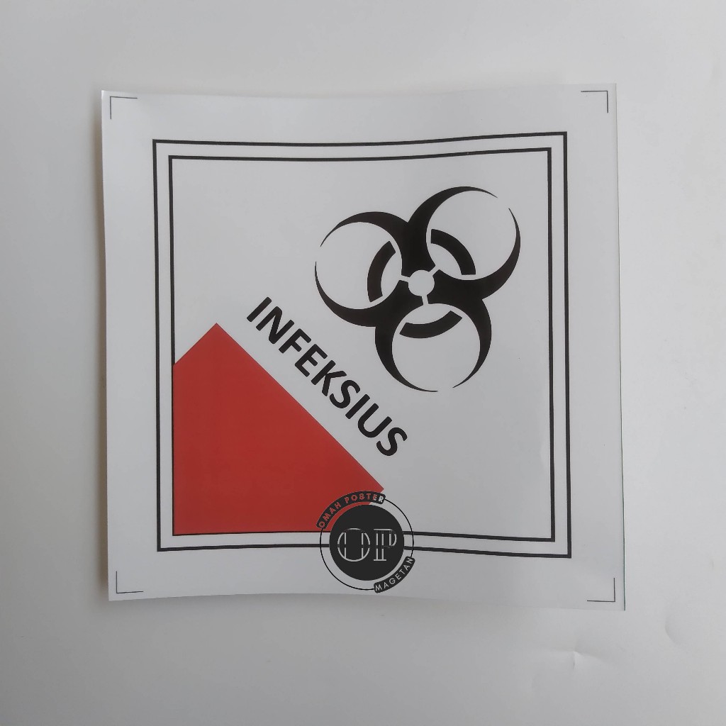 Jual Stiker Infeksius - Lambang Stiker K3 - Simbol K3 | Shopee Indonesia