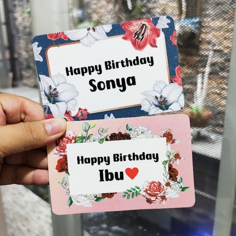Jual Topper Happy Birthday Ulang Tahun Motif Bunga Flower Premium Murah ...