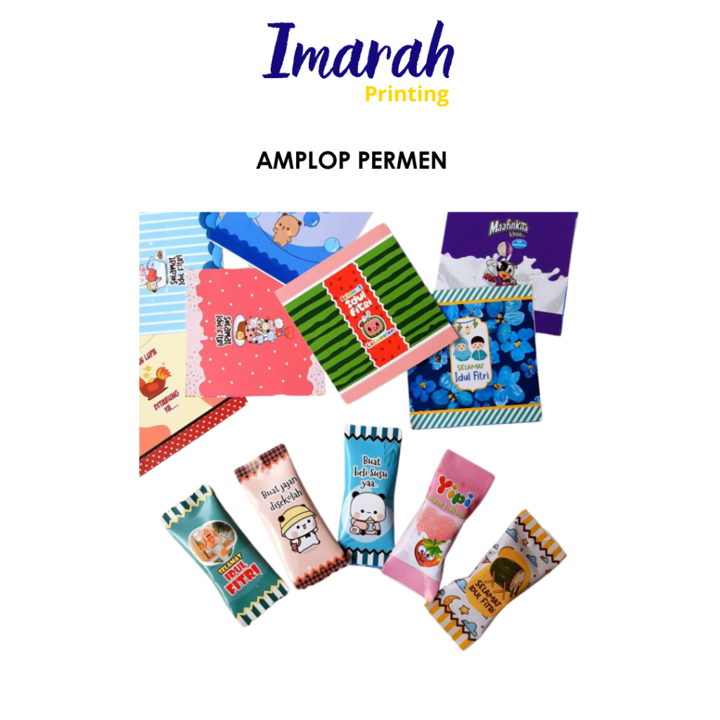 Jual IMARAH - AMPLOP PERMEN / AMPLOP LEBARAN LUCU DAN UNIK UNTUK THR ...