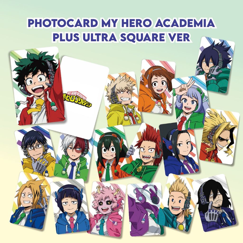 Jual Photocard Karakter Anime BOKU NO HERO ACADEMIA (Plus Ultra Square ...