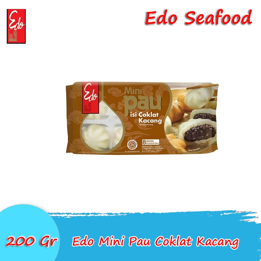 Jual Edo Mini Pau Coklat Kacang 200 Gr / Roti Pau Mini isi Coklat ...