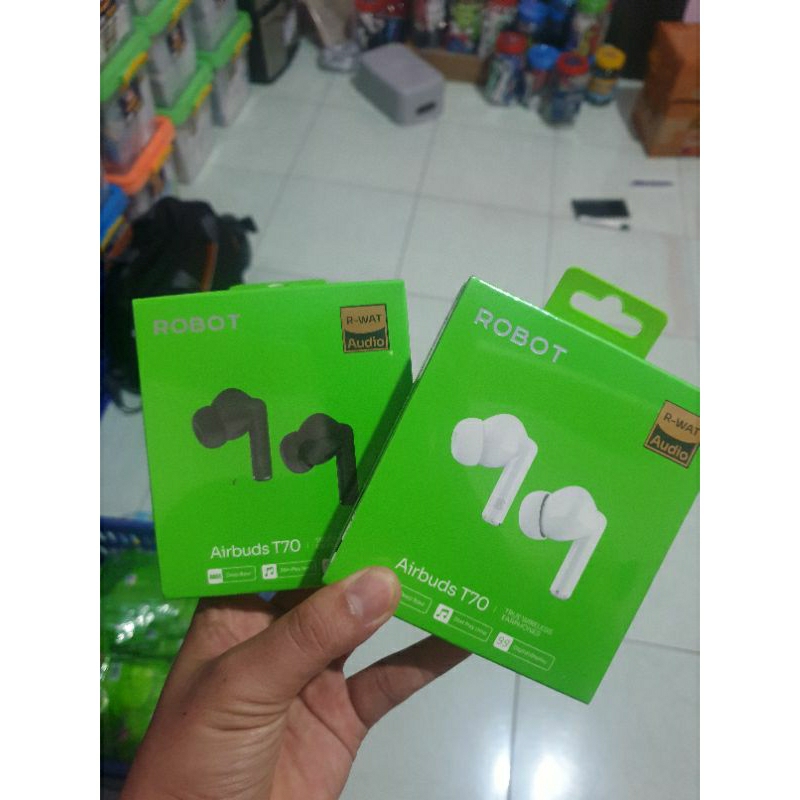 Jual TWS Robot Airbuds T60 T70 T20S T10S | Shopee Indonesia