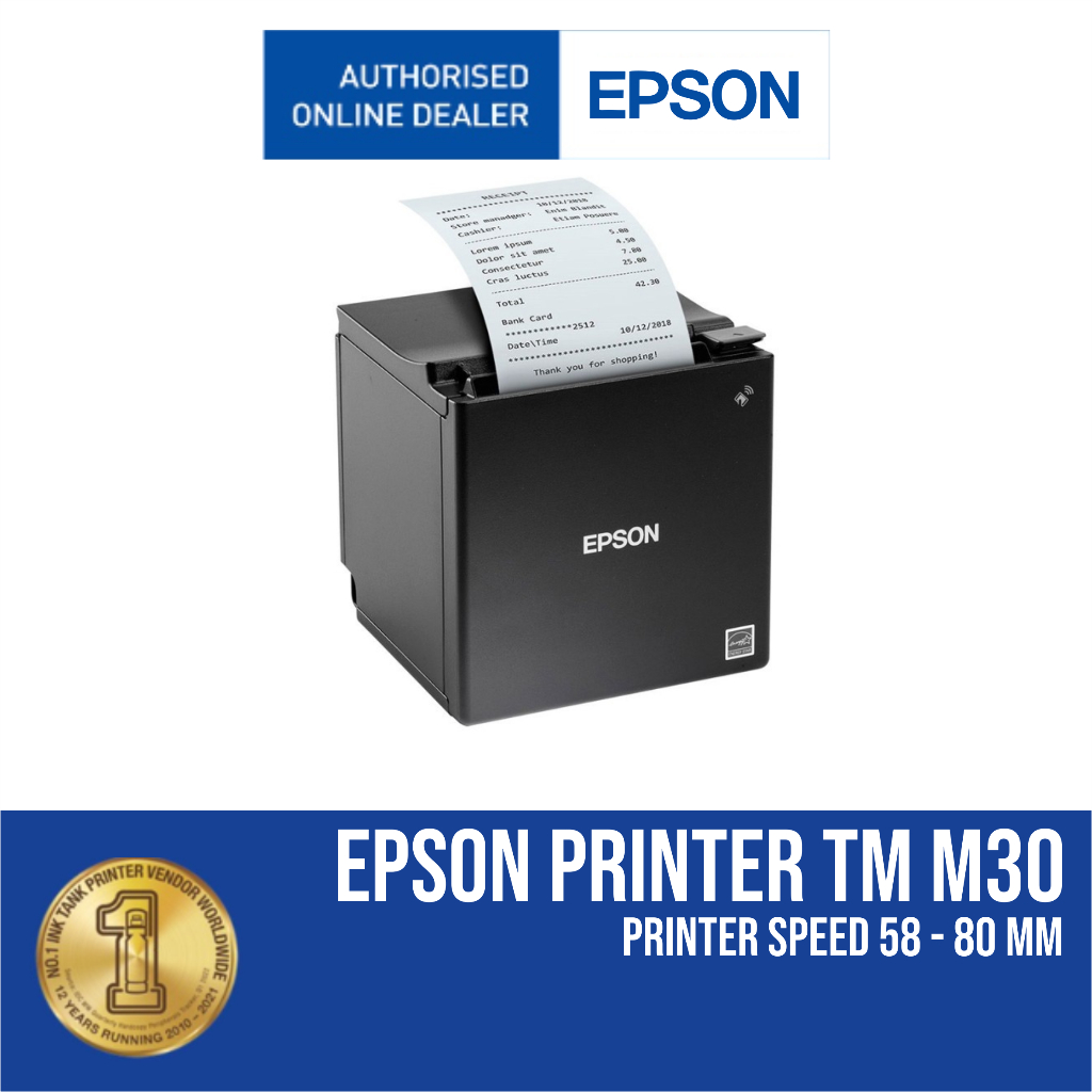 Jual Printer Epson TM-M30 Bluetooth/Etherner Thermal Pos Receipt ...