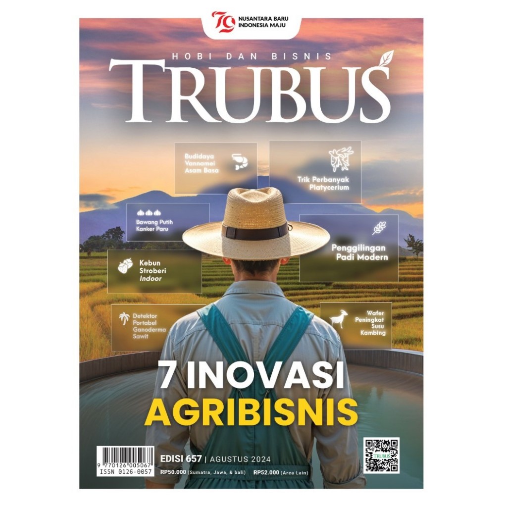 Jual MAJALAH TRUBUS EDISI 657 AGUSTUS 2024 (7 INOVASI AGRIBISNIS ...