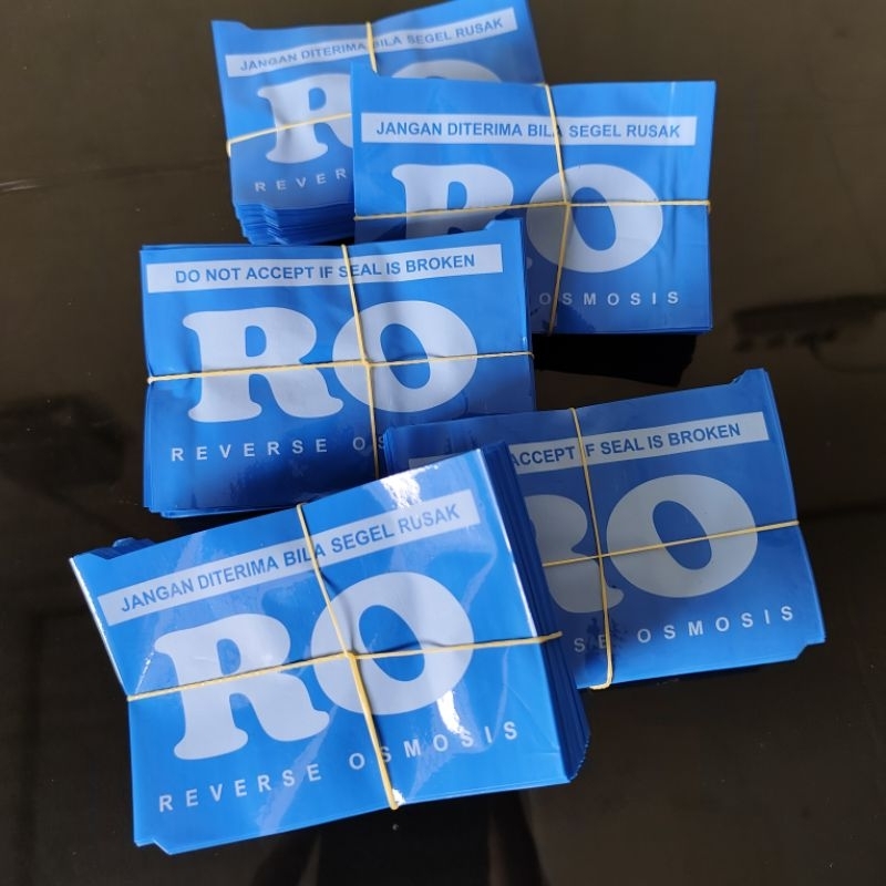 Jual Segel Galon RO Biru Tulisan Putih isi 1000 Lembar | Shopee Indonesia