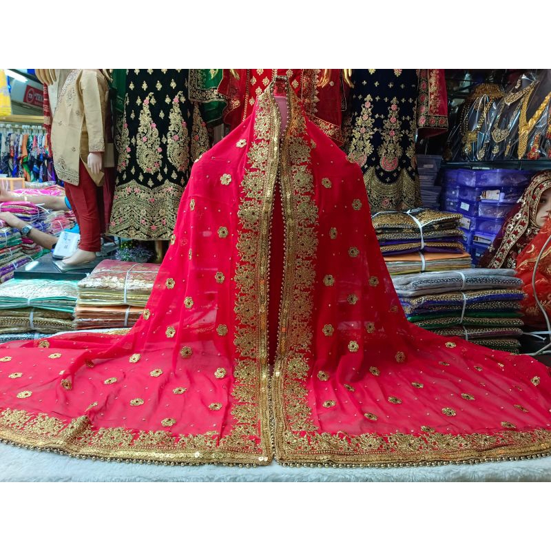 Jual selendang india ori premium, dupatta india shifon ori | Shopee ...