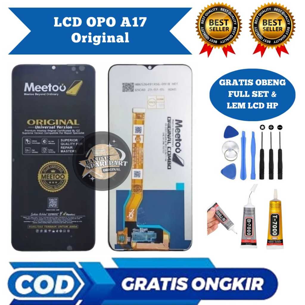 Jual Lcd touchscreen OPPO A17 Original meetoo / Lcd OPPO A17 Original ...