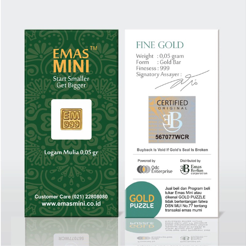 Jual Emas Mini Fine Gold 0,05 gr | Shopee Indonesia