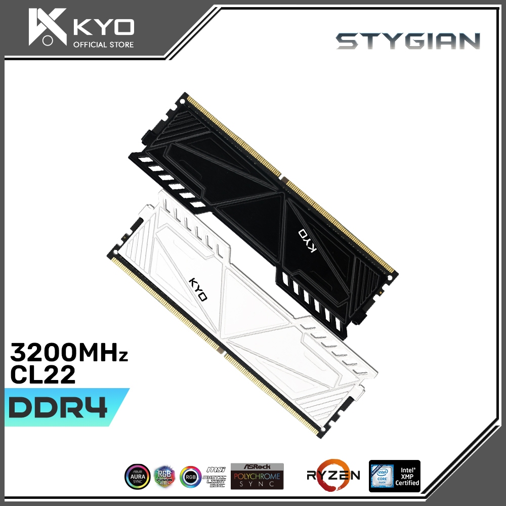 Jual KYO Stygian Memory DDR4 PC25600 3200Mhz 16GB 2x8GB Ram Dual ...