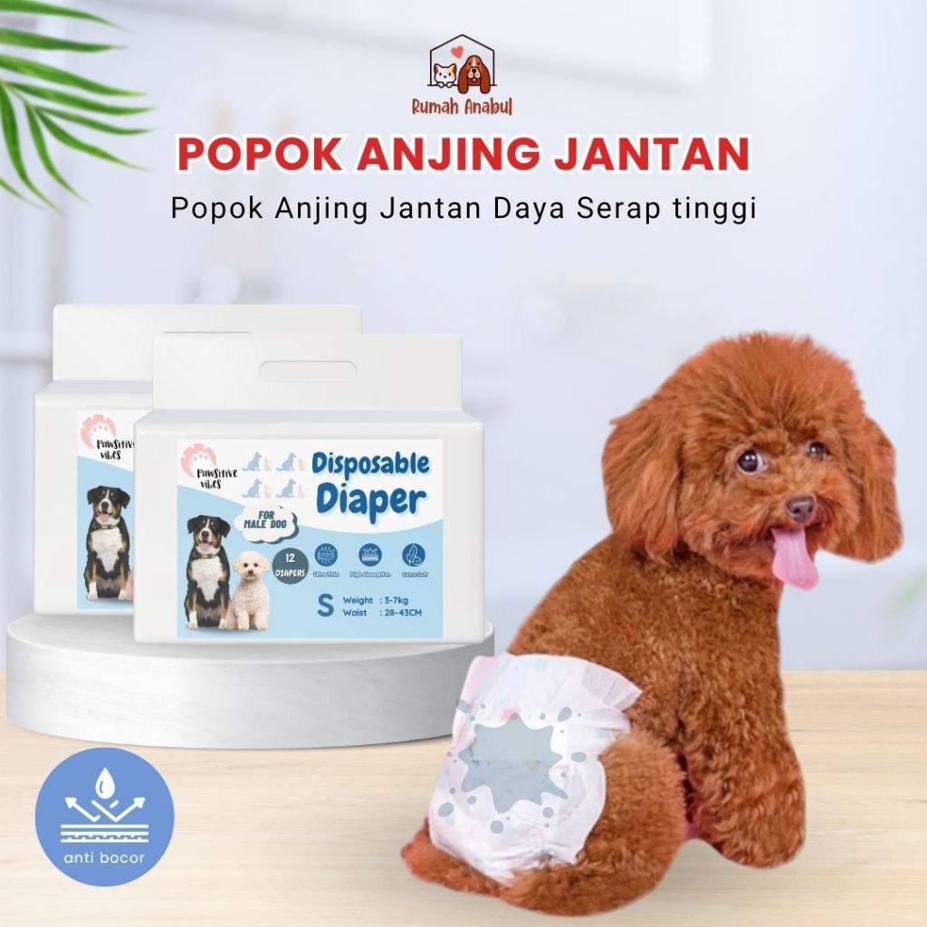 Jual DIAPER POPOK ANJING JANTAN DOG MALE DIAPERS ANTI MARKING SEKALI ...