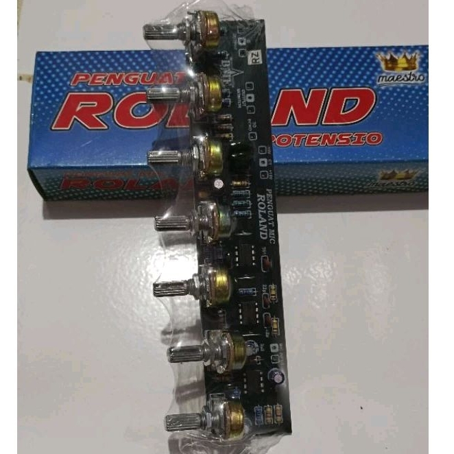 Jual Penguat Mic MIXER PENGUAT MIC 7 POTENSIO ROLAND | Shopee Indonesia